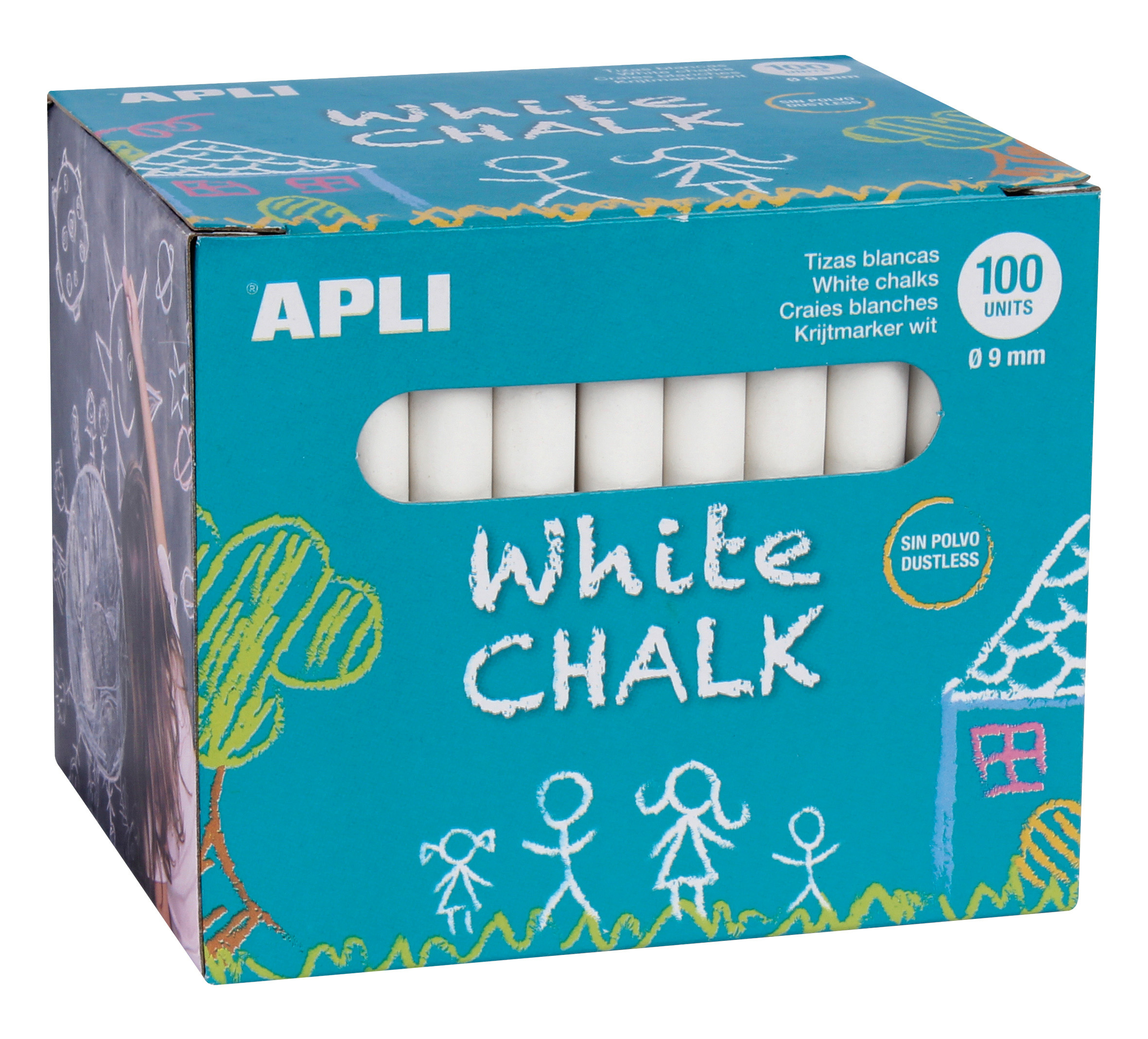 Craies blanches 100 u. | APLI