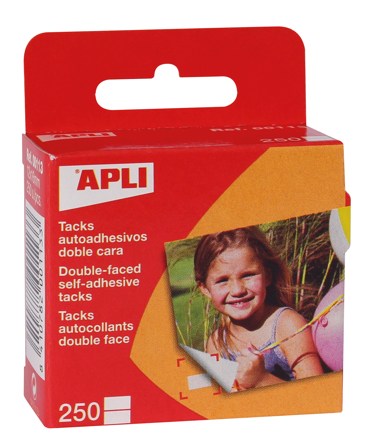 Pastilles double-face 12 x 16 mm 250 u. | APLI